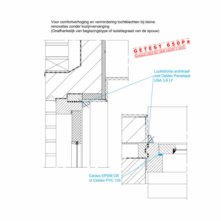 Architraaf, kierende ramen | Celdex